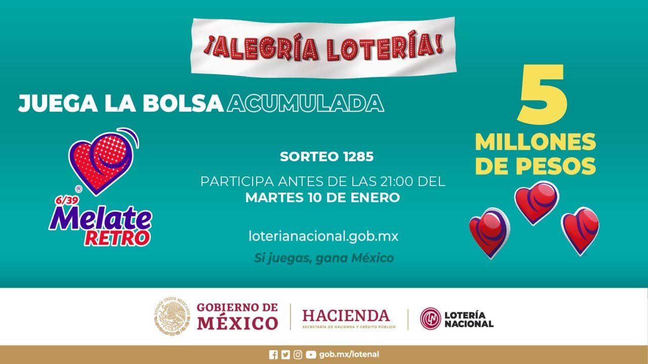 Resultados Melate Retro 1285 de hoy 10 de enero de 2023: En Vivo ...